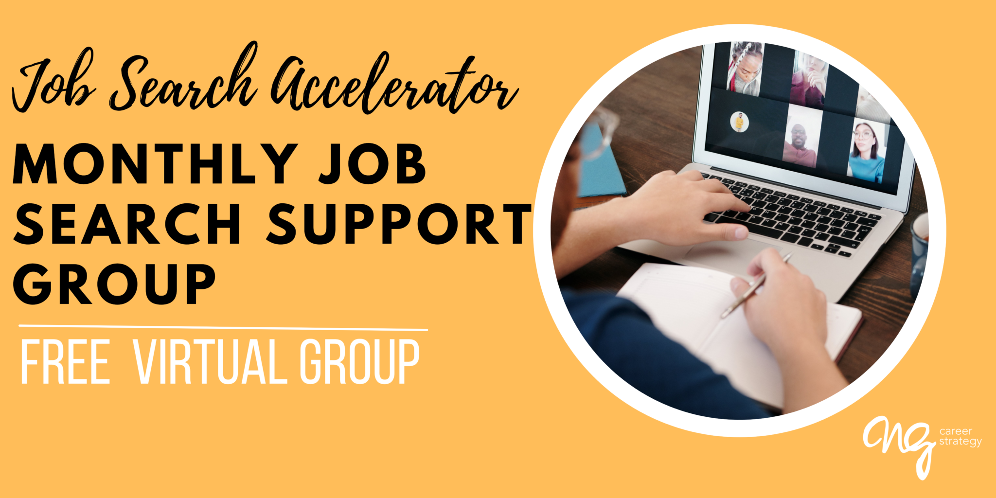 MONTHLY Job Search Support Group | NG Career Strategy
